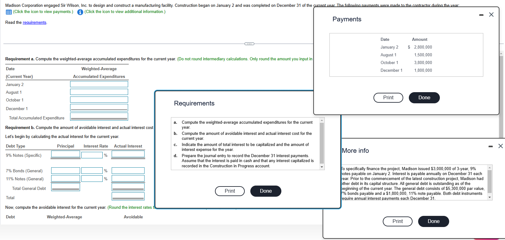 Solved (Click the icon to view payments.) (Click the icon to | Chegg.com