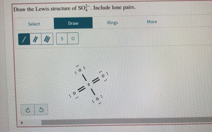 Solved Draw the Lewis structure of S0 . Include lone pairs. | Chegg.com