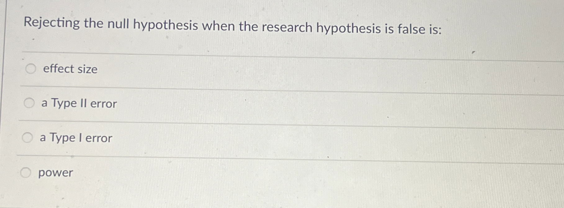 Rejecting the null hypothesis when the research | Chegg.com