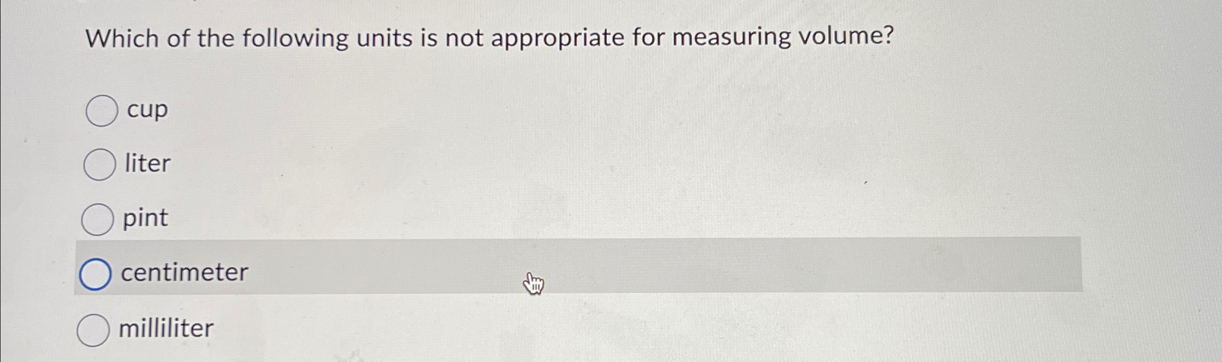 Solved Which of the following units is not appropriate for | Chegg.com
