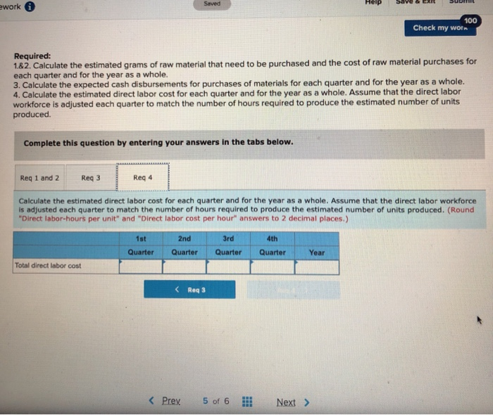 Solved Check my worn Exercise 8-16 Direct Materials and | Chegg.com