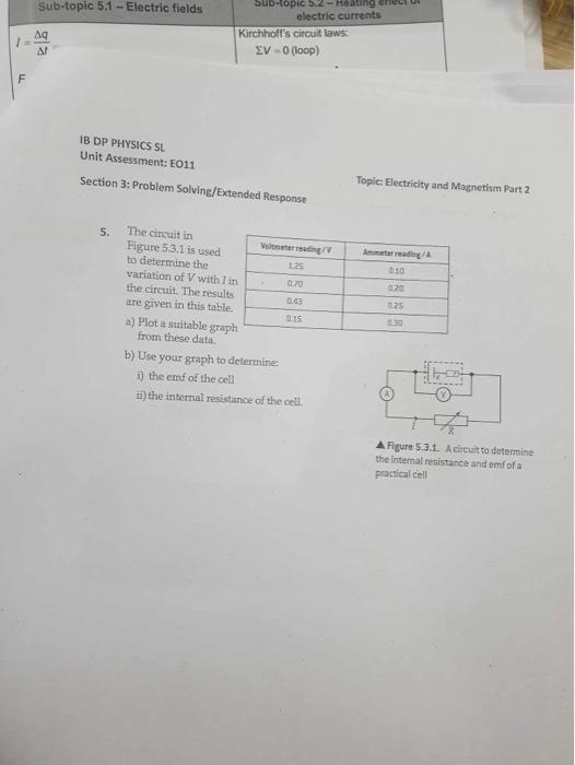 Solved Help me please !!I= F Sub-topic 5.1- Electric fields | Chegg.com