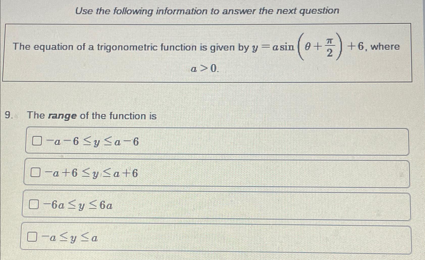 Solved Use the following information to answer the next | Chegg.com