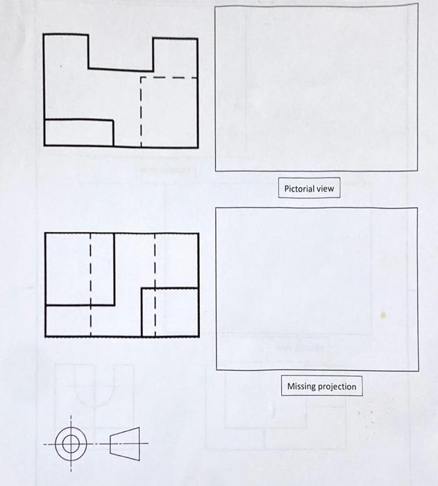 Solved orthographic drawing third angle projection This was | Chegg.com