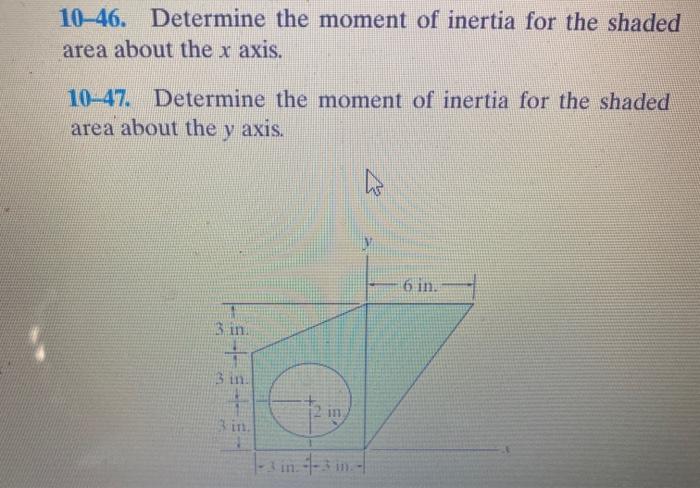 Solved 10-46. Determine the moment of inertia for the shaded | Chegg.com Solved 10-46. Determine the moment of inertia for the shaded | Chegg.com