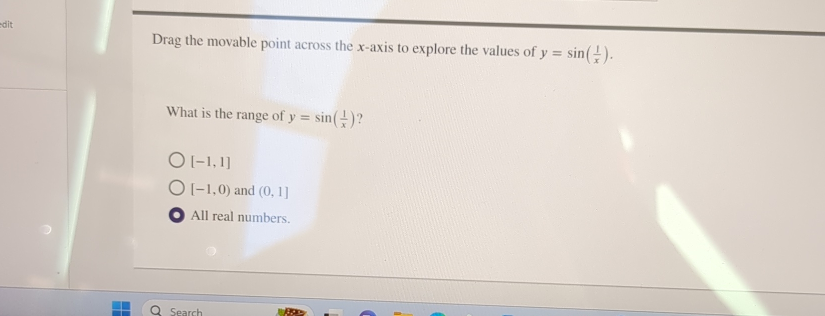 Solved Drag the movable point across the x-axis to explore | Chegg.com