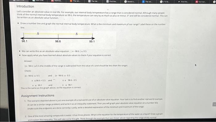 Solved Let's conisider an absolute value in real life. For | Chegg.com