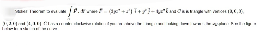 Solved verig y stoke's theorem for the following problem | Chegg.com