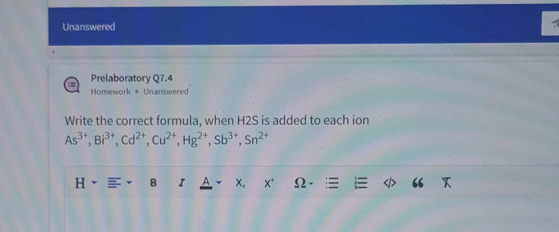 Solved Complete the separation scheme for a solution of | Chegg.com
