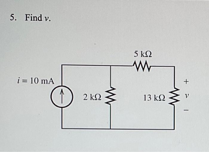 Solved 5. Find v. | Chegg.com
