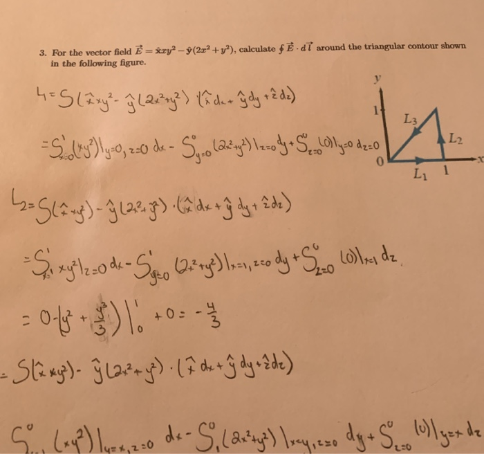 Solved 3. For the vector field ] = kry? - (2x2 + y²), | Chegg.com