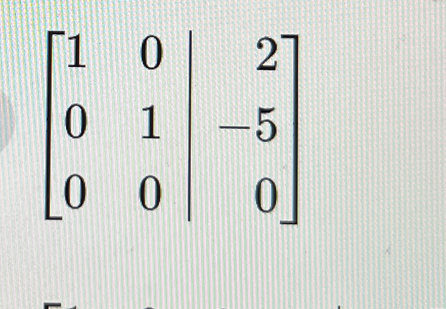 Solved [10201-5000] ﻿How many free variables does the | Chegg.com