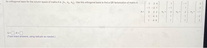 Solved A=⎣⎡1−10112−224441236⎦⎤,v1=⎣⎡1−1011⎦⎤v2+⎣⎡−11211⎦⎤,v1 | Chegg.com