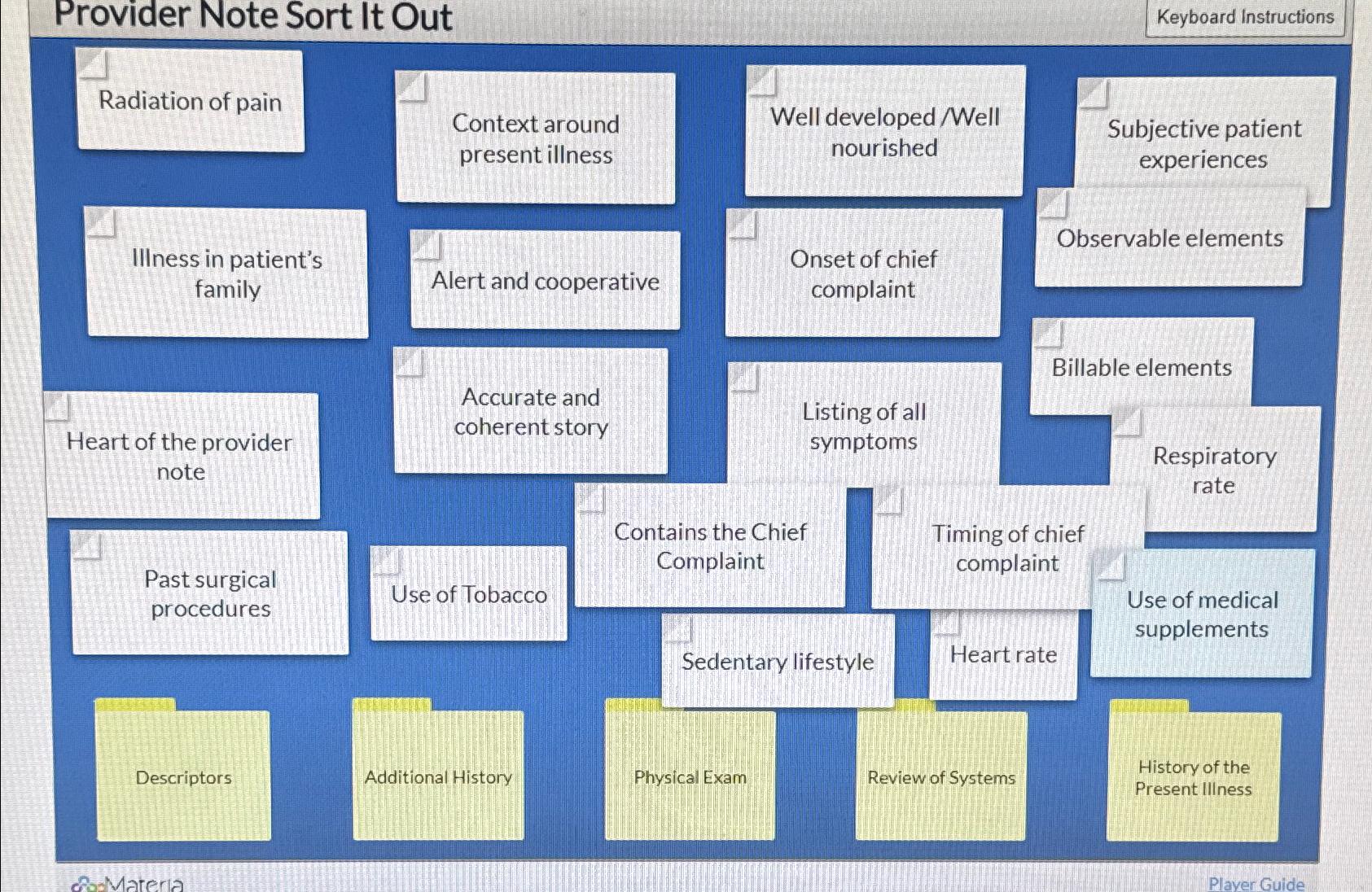 Solved Provider Note Sort It Out | Chegg.com