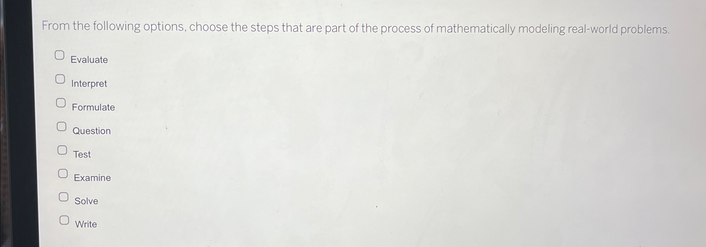 Solved From the following options, choose the steps that are | Chegg.com