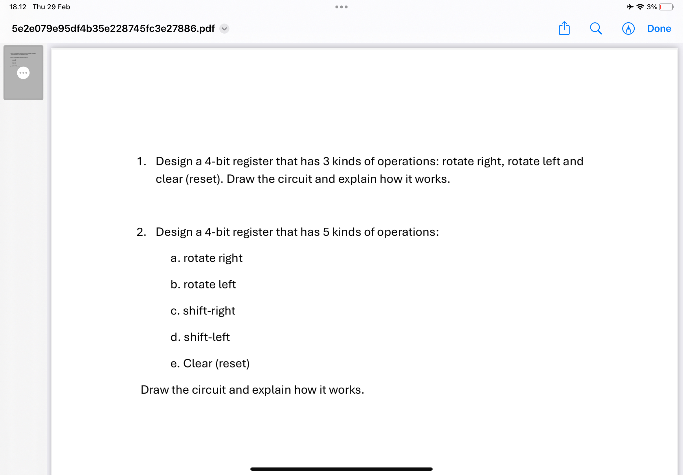 Solved 18.12 ﻿Design a 4-bit register that has 3 ﻿kinds of | Chegg.com