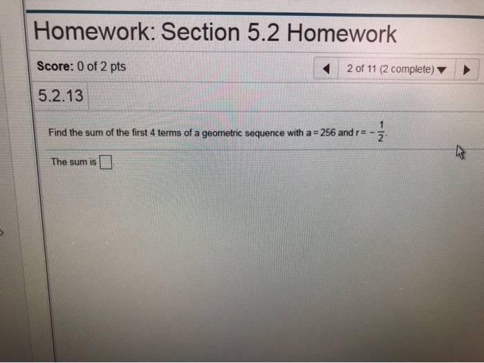 Solved Homework Section 5 2 Homework Score 0 Of 2 Pts 2 Of