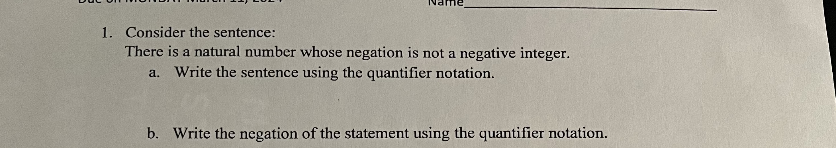 Solved Consider the sentence:There is a natural number whose | Chegg.com