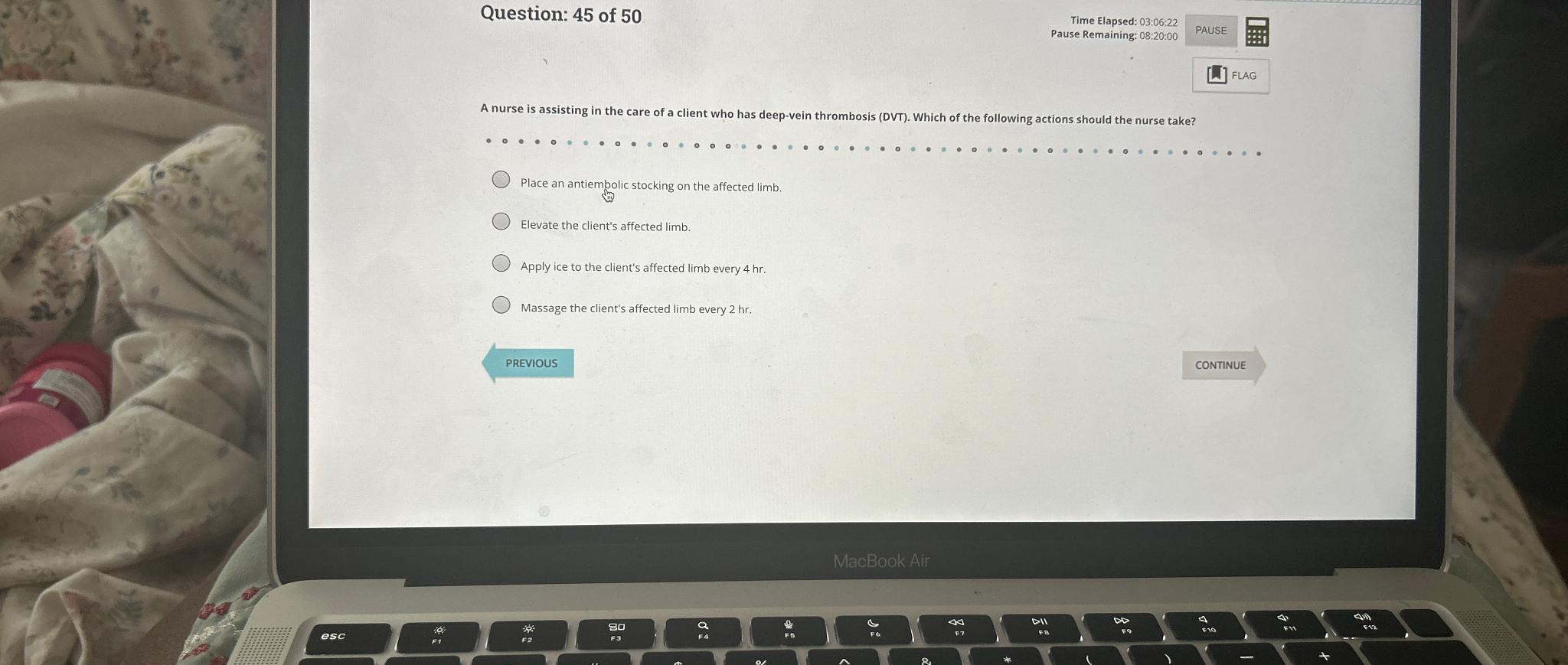 Solved Question: 45 ﻿of 50Time Elapsed: 03:06:22PAUSEPause | Chegg.com