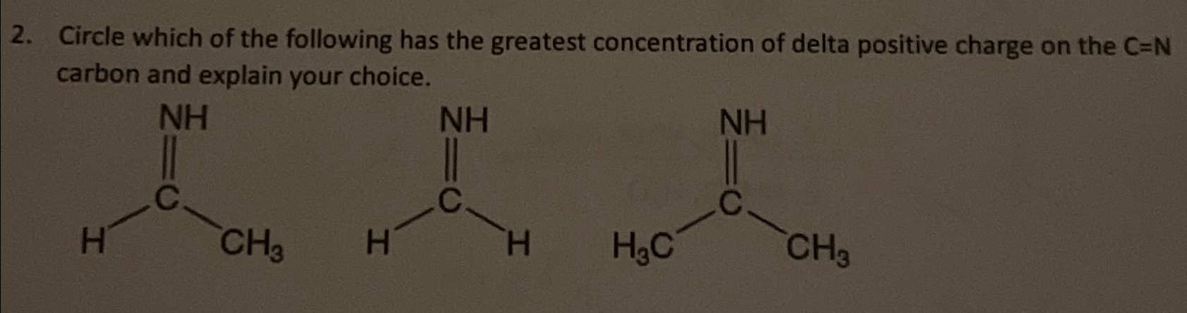 Solved Circle which of the following has the greatest | Chegg.com