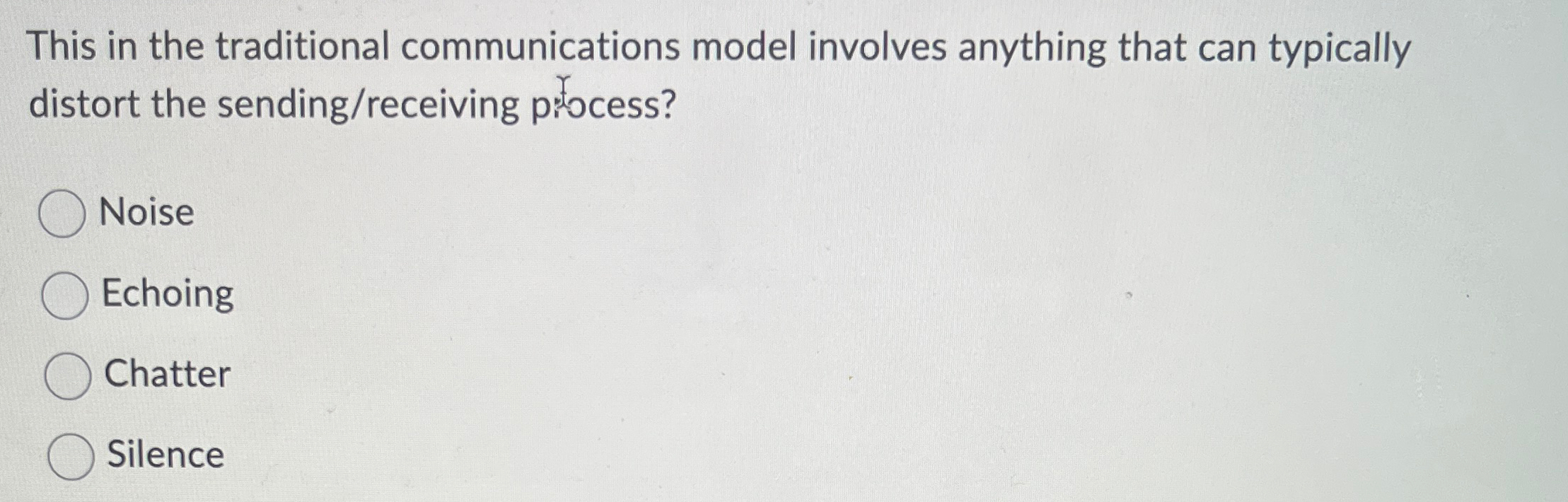Solved This in the traditional communications model involves | Chegg.com