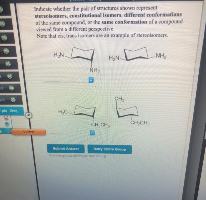 Solved [Review Topics) (References Indicate whether the pair | Chegg.com
