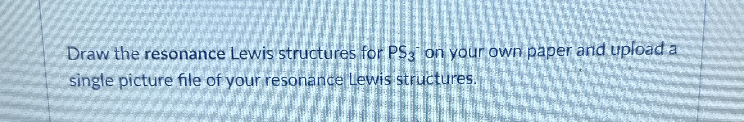 Solved Draw the resonance Lewis structures for PS3-on your | Chegg.com
