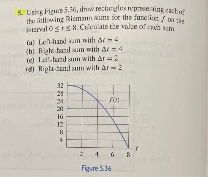 Solved 5. Using Figure 5.36, draw rectangles representing | Chegg.com