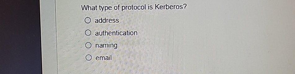 Solved What type of protocol is | Chegg.com