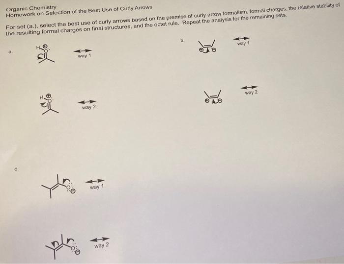 Solved Organic Chemistry on the premise of curly arrow | Chegg.com