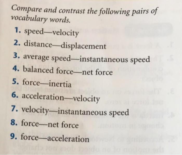 Solved Compare and contrast the following pairs of | Chegg.com