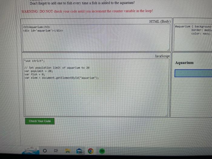Solved 1. The JavaSeript code window there is already a | Chegg.com