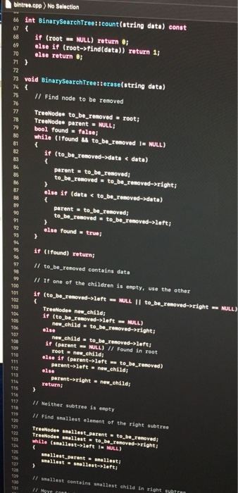 Solved a) Add to the TreeNode class a pointer to the parent | Chegg.com