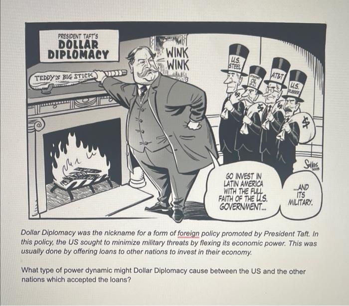Dollar Diplomacy was the nickname for a form of | Chegg.com