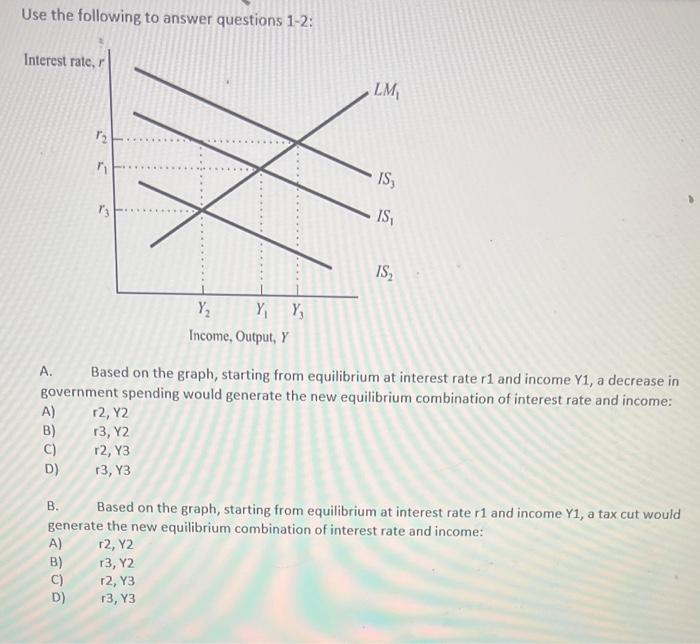 Solved Use the following to answer questions 1-2: Interest 1 | Chegg.com