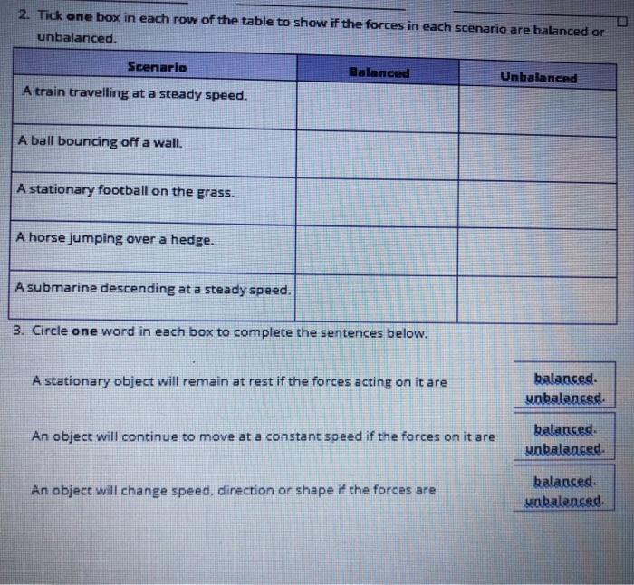 Solved 2. Tick one box in each row of the table to show if | Chegg.com