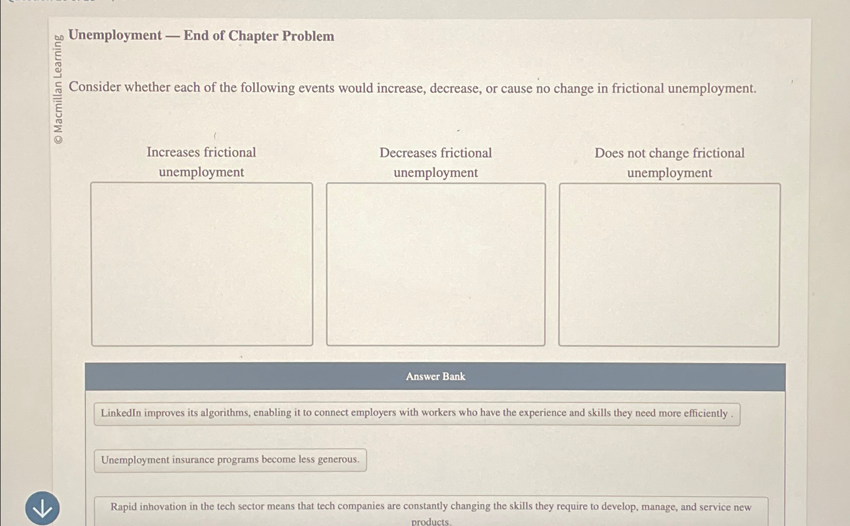 Solved Unemployment — ﻿End of Chapter ProblemConsider | Chegg.com