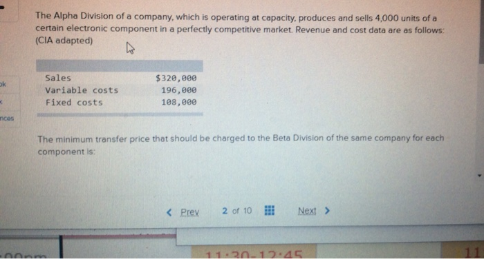 Solved Exercise 11-34 (Static) Cost Allocation: Reciprocal | Chegg.com