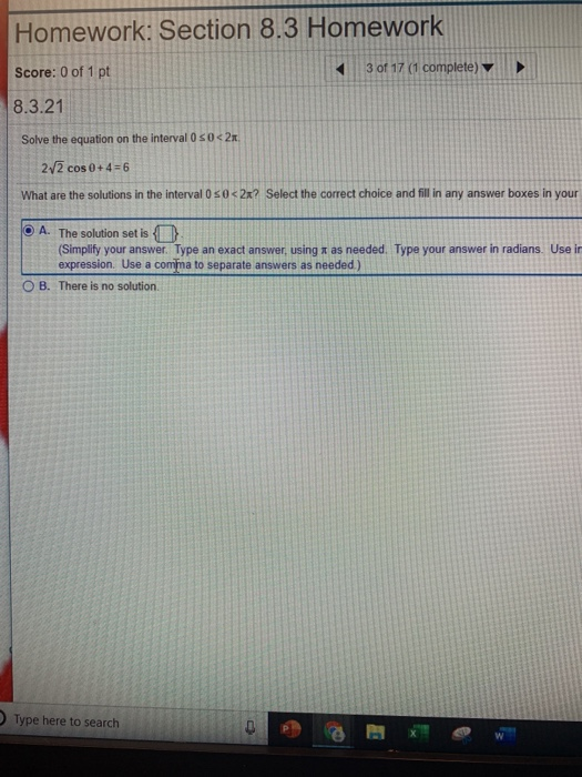 Solved Homework Section 8 3 Homework 3 Of 17 1 Complete