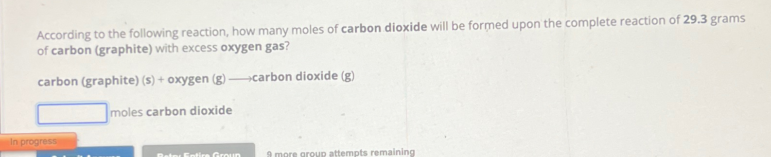 Solved According to the following reaction, how many moles | Chegg.com