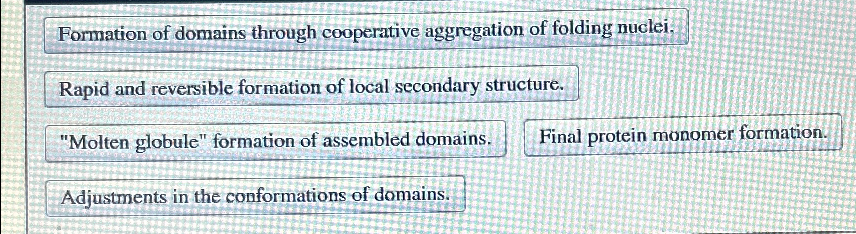 Solved Formation of domains through cooperative aggregation | Chegg.com