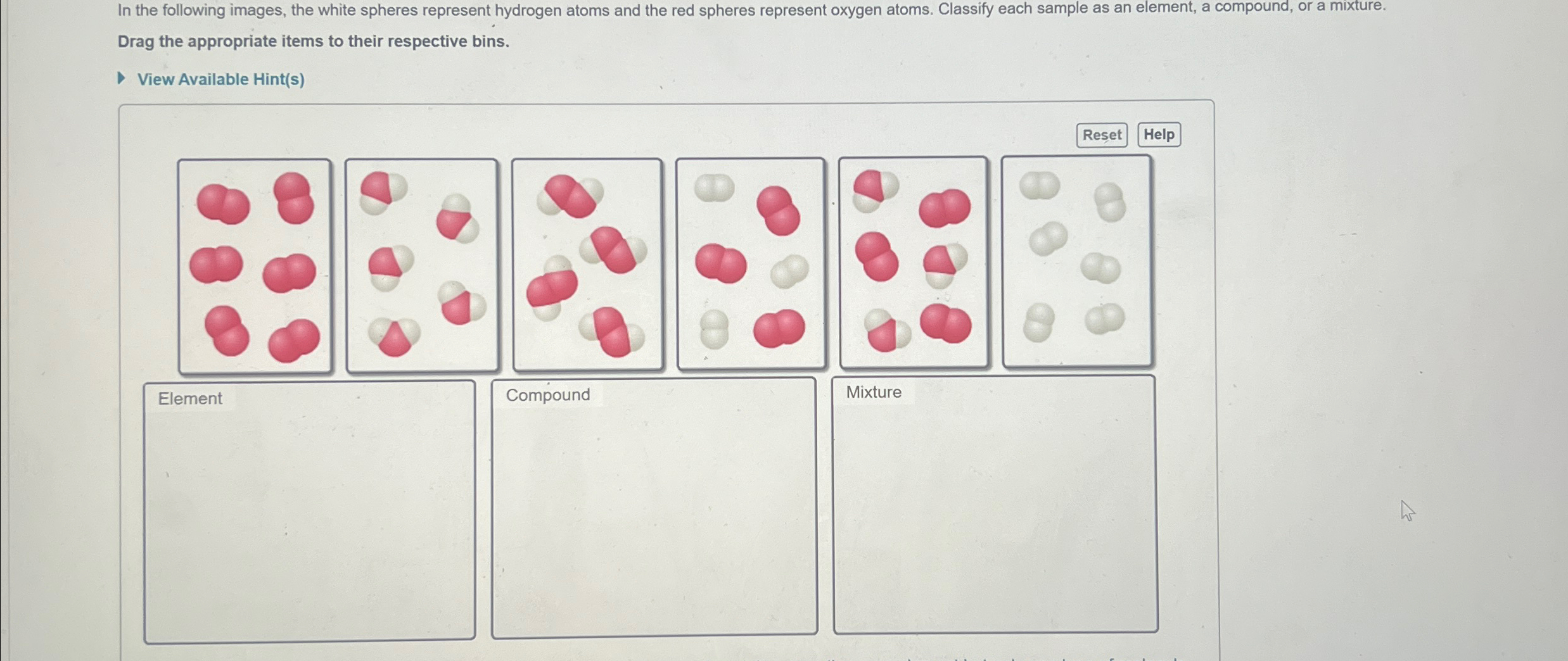 Solved In the following images, the white spheres represent | Chegg.com