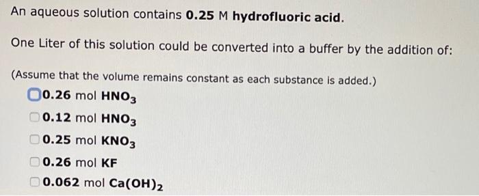 Solved A 1.00 liter solution contains 0.29 M nitrous acid | Chegg.com
