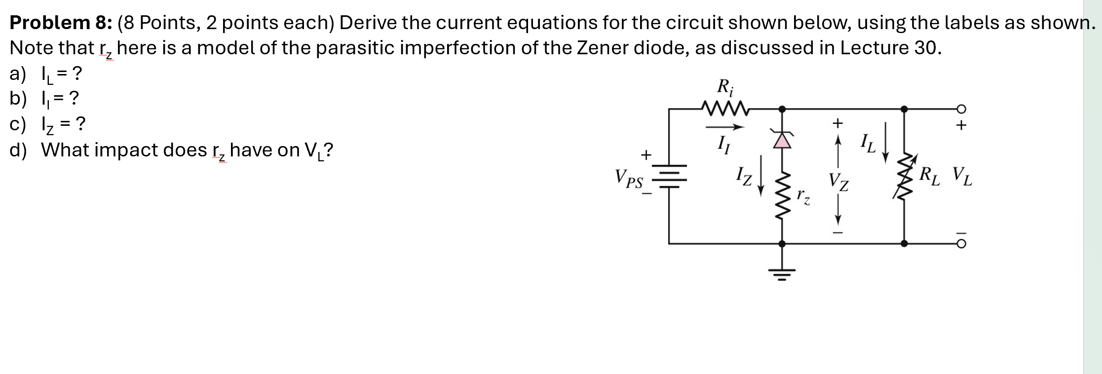Solved Problem 8: (8 Points, 2 points each) Derive the | Chegg.com Solved Problem 8: (8 Points, 2 points each) Derive the | Chegg.com