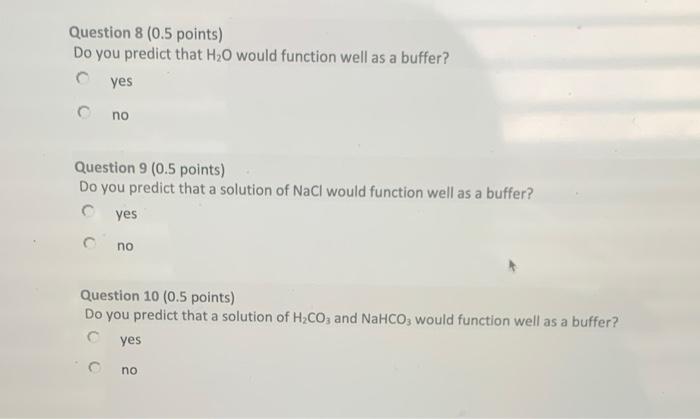 Solved SavedWhich of the following statements about buffer | Chegg.com
