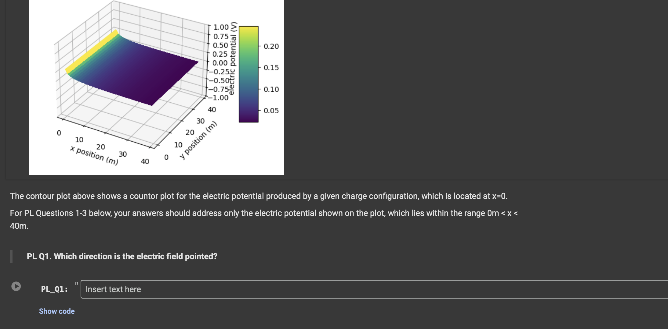 Solved PL Q1. ﻿Which direction is the electric field | Chegg.com
