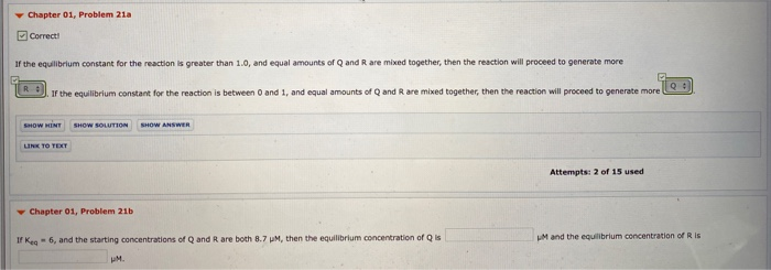 Solved Chapter 01, Problem 21a Correcti If the equilibrium | Chegg.com