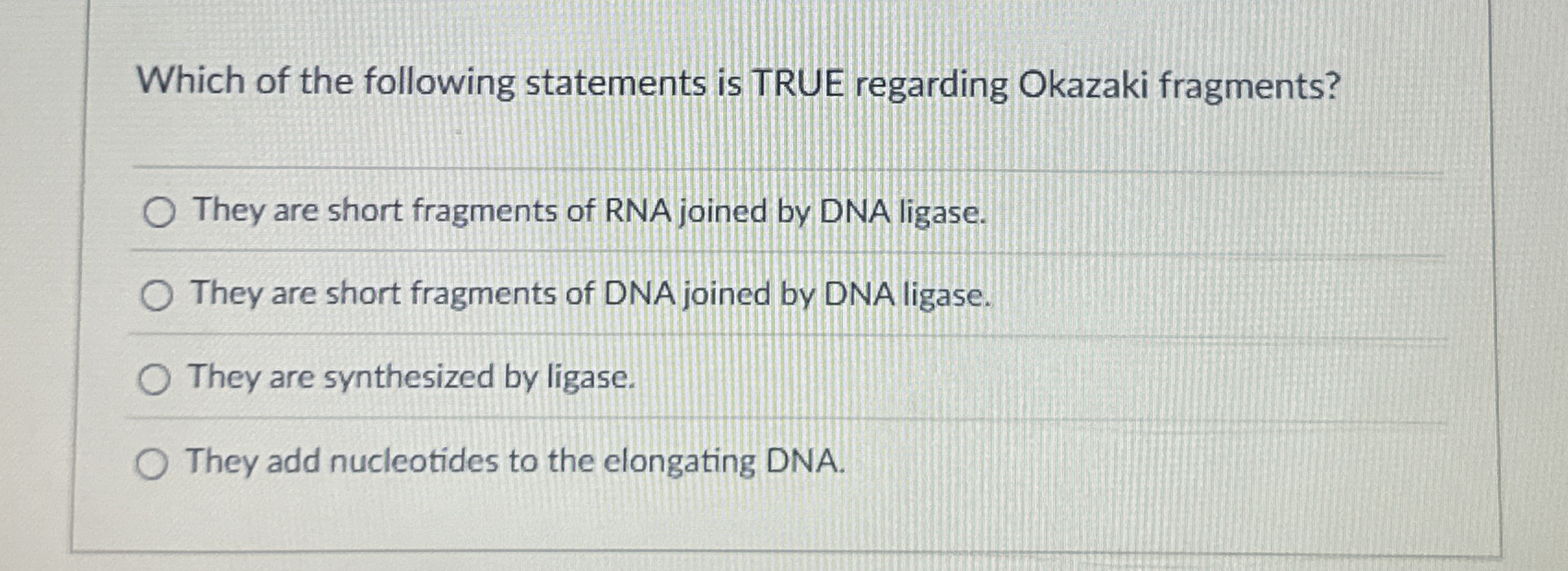 Solved Which of the following statements is TRUE regarding | Chegg.com
