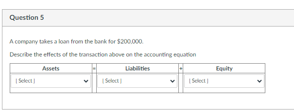 Solved Question 5A company takes a loan from the bank for | Chegg.com