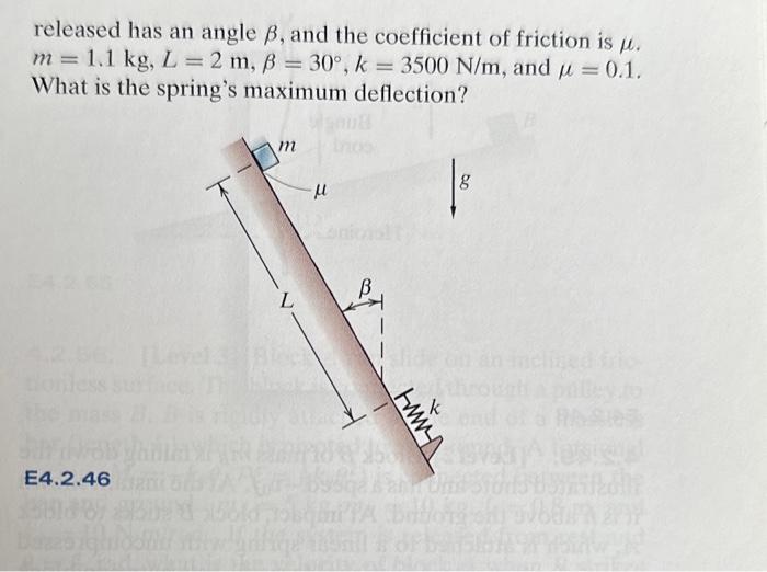 Solved 4.2.46. [Level 2] A particle (mass m ) is released | Chegg.com
